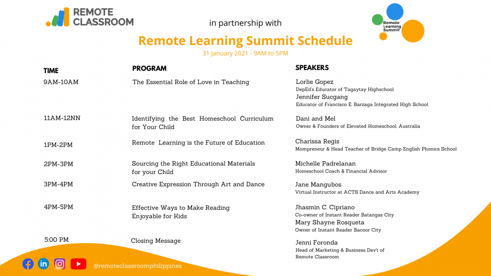 The Biggest Remote Learning Summit of 2021 - Remote Classroom